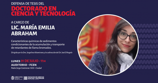 Defensa de Tesis del Doctorado en Ciencia y Tecnología de la Lic. María ...