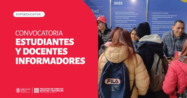 Convocatoria a estudiantes y docentes informadores para el stand de la ...