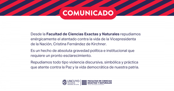 Comunicado de la FCEN - FCEN - Facultad de Ciencias Exactas y Naturales